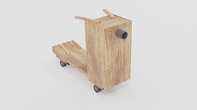 Primitive Hoverboard 1955 - Back to the Future 3D model | CGTrader