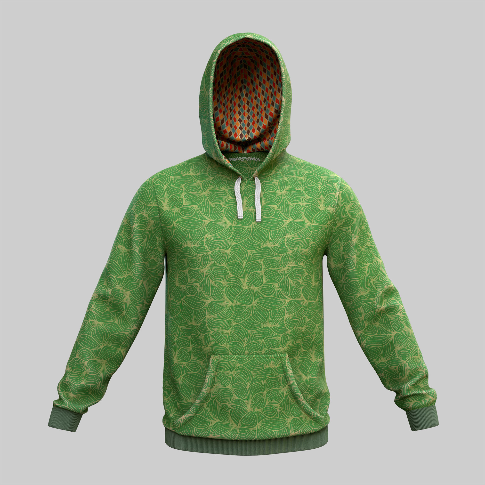 Green hoodie with good topology 3D model | CGTrader