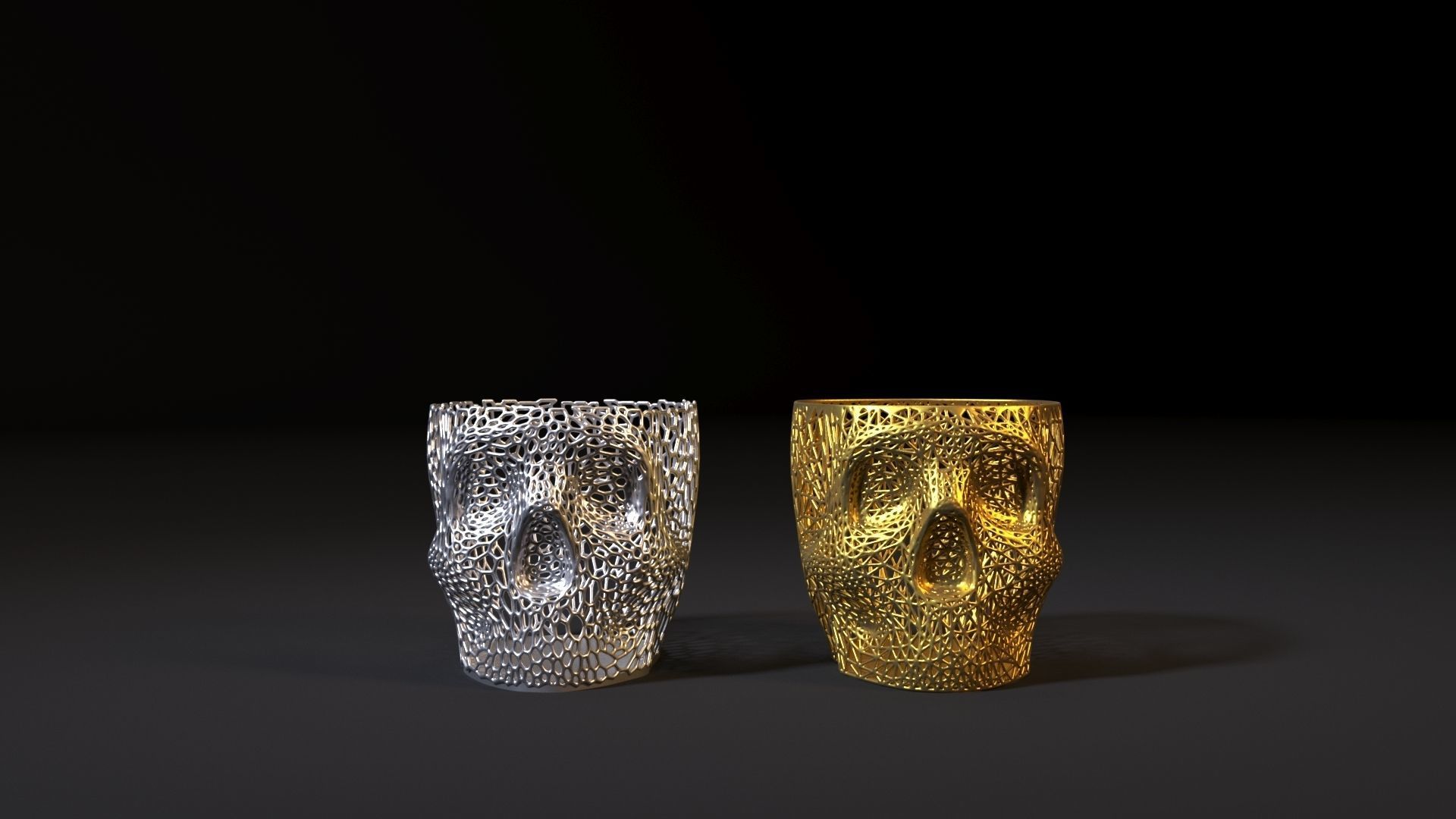 Skull planter organizer 3D model 3D printable | CGTrader