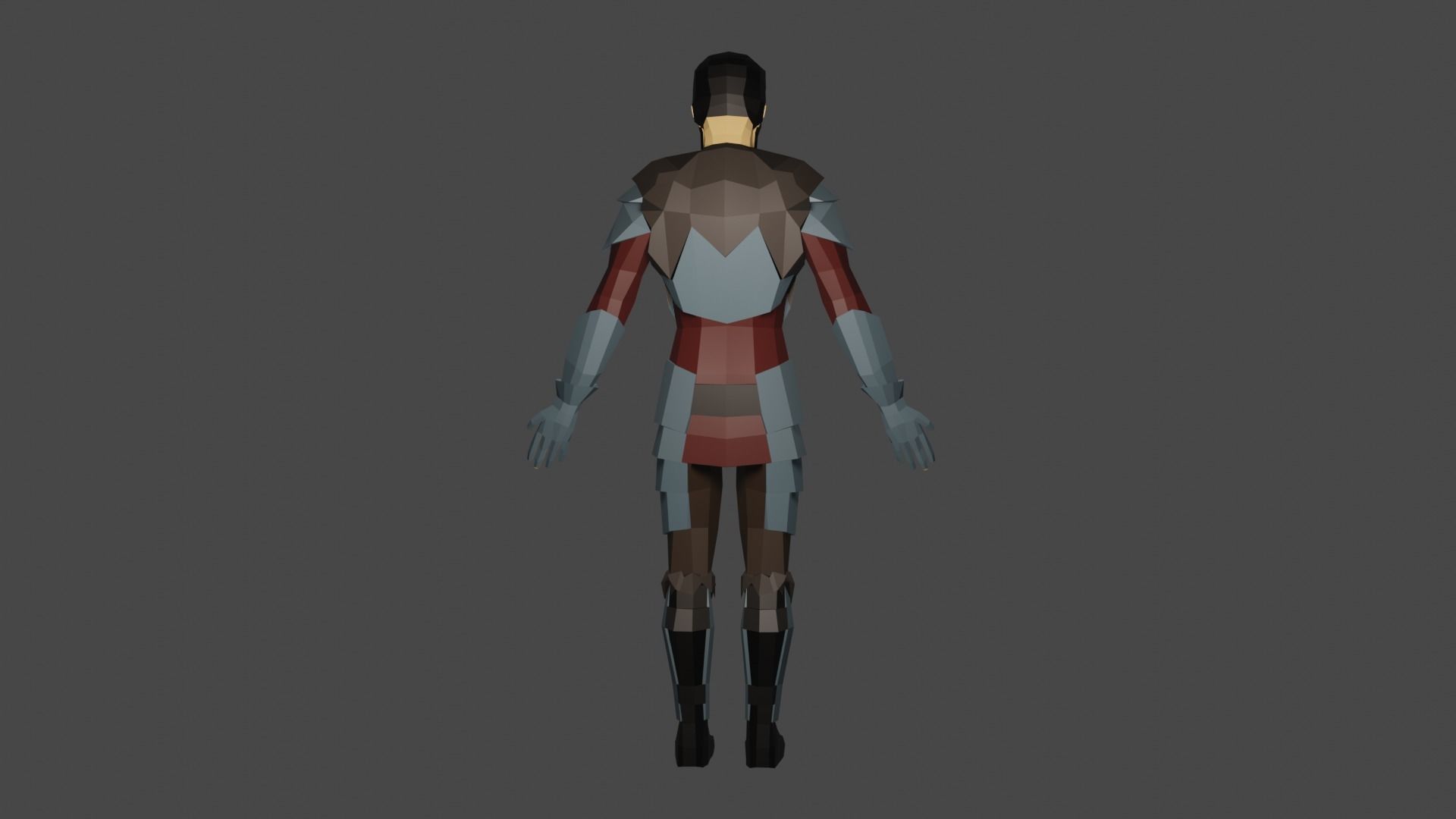 3D model Warrior Low Poly man VR / AR / low-poly | CGTrader