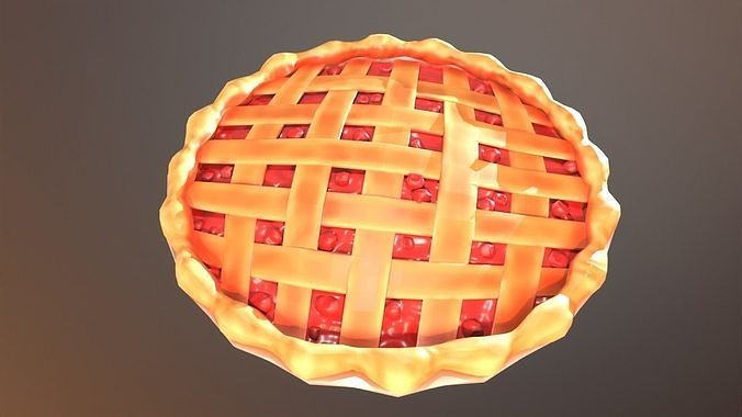 3D model Cherry Pie VR / AR / low-poly | CGTrader