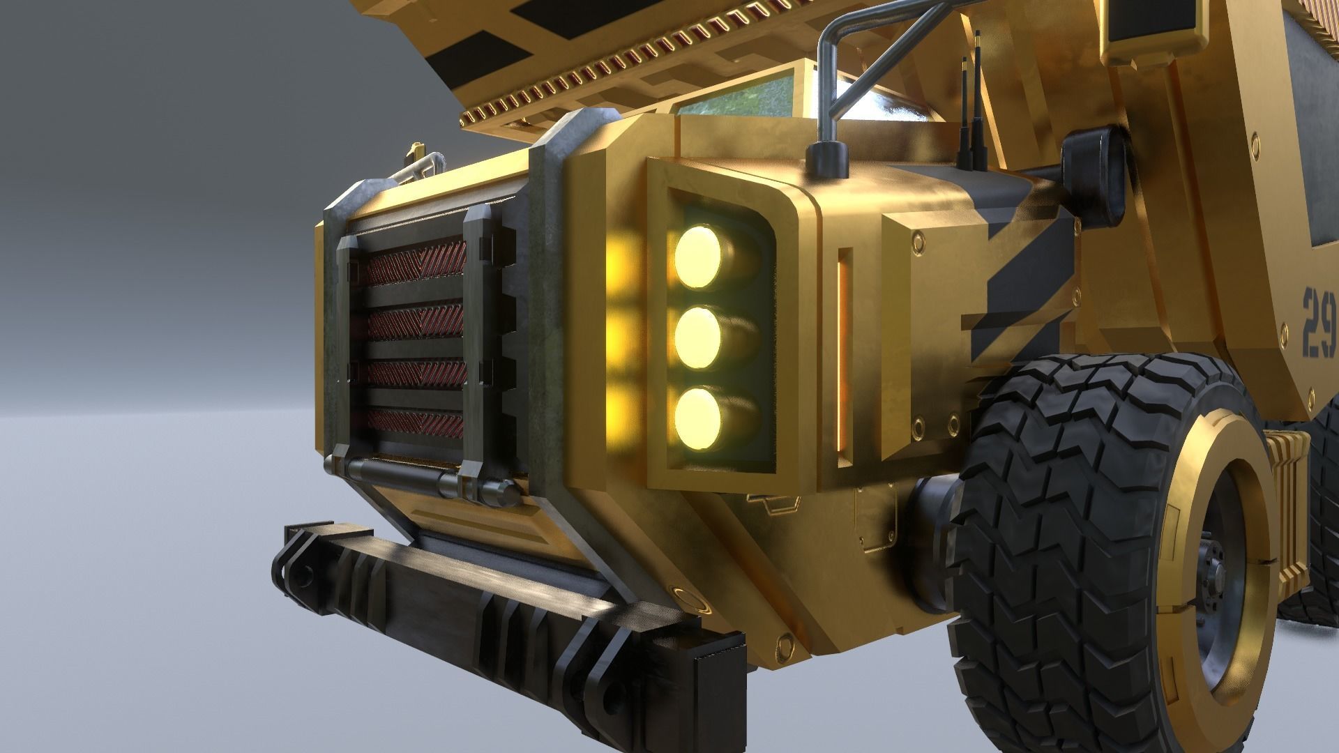 3D model Concept Haul Truck VR / AR / low-poly | CGTrader