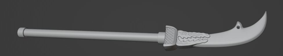 Woldo - Korean Moon Glaive free 3D model 3D printable | CGTrader