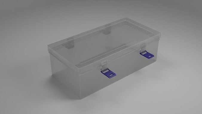 3D model Transparent plastic box VR / AR / low-poly | CGTrader