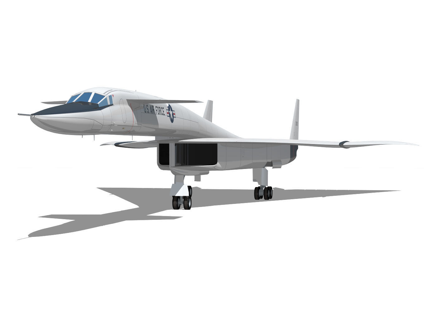 North American XB70 Valkyrie 3D model | CGTrader