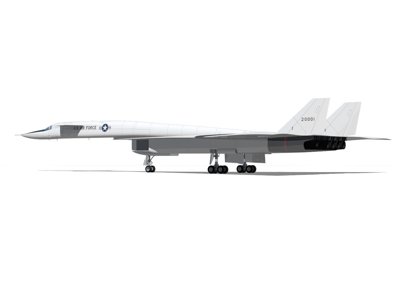 North American XB70 Valkyrie 3D model | CGTrader