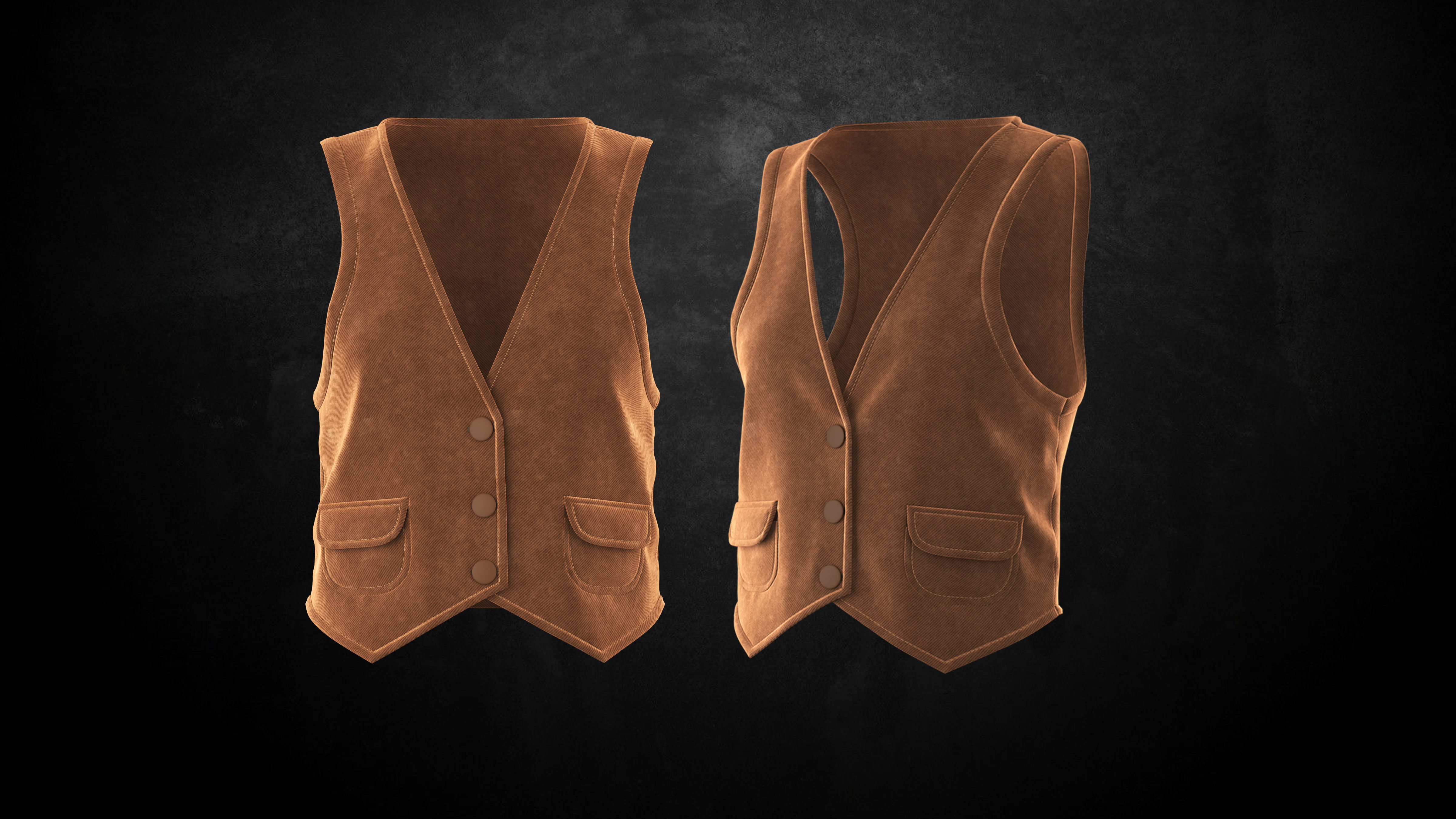 woman vest 3D model | CGTrader