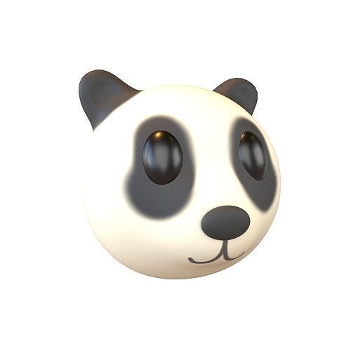 3D model Cartoon Animals Panda Head v1 001 VR / AR / low-poly | CGTrader