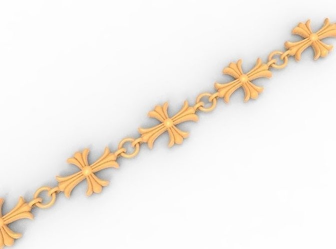 chain crosses 3D model 3D printable | CGTrader
