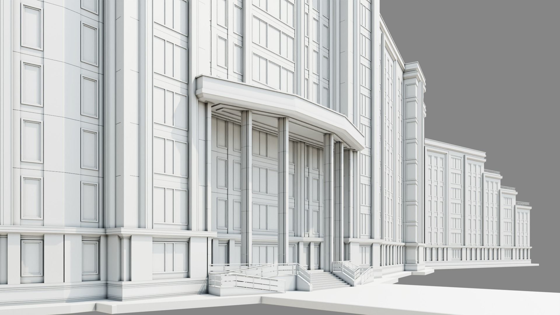 University Building ID050 3D model | CGTrader