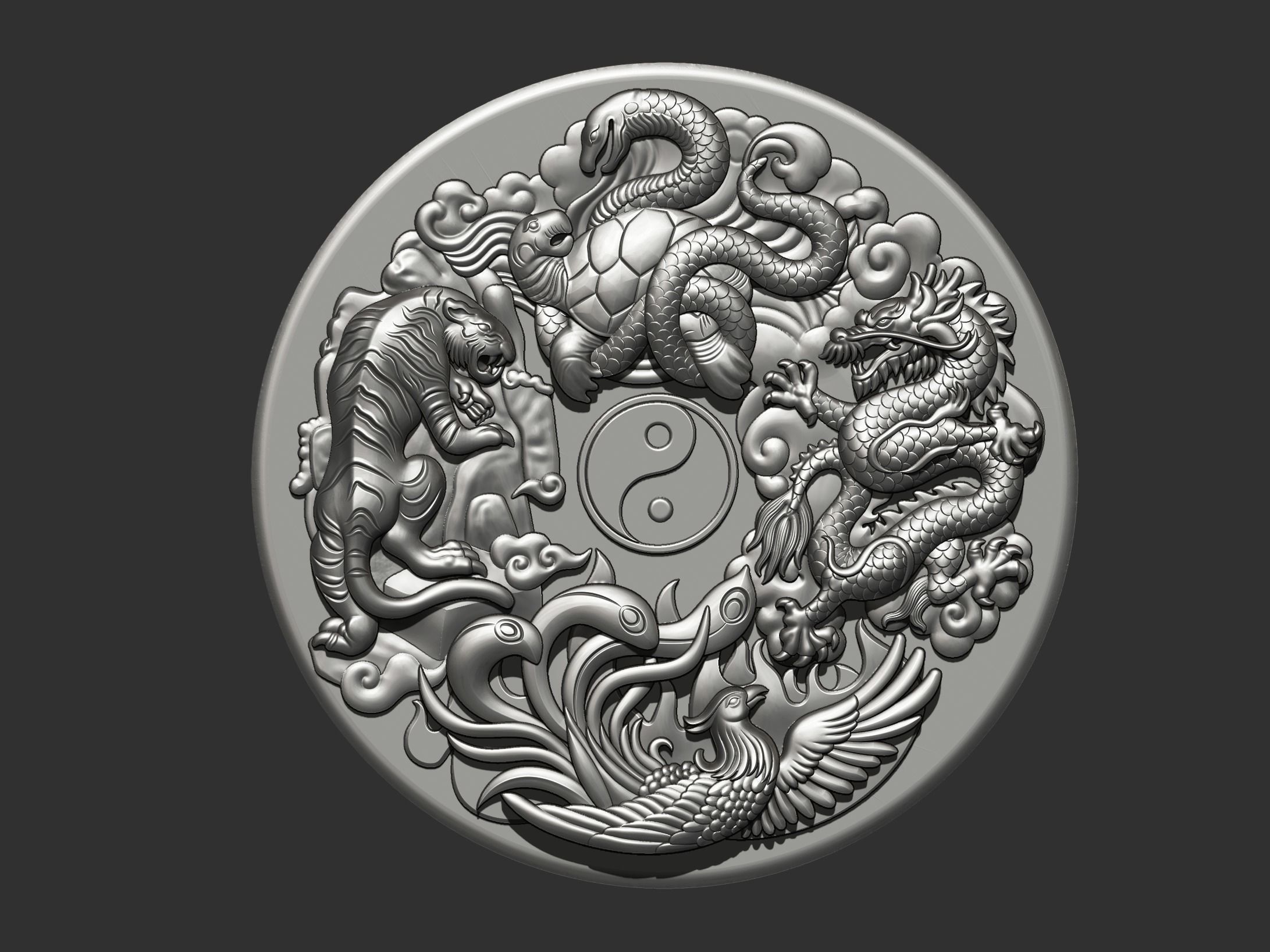 Ancient Four Beasts 3D model 3D printable | CGTrader