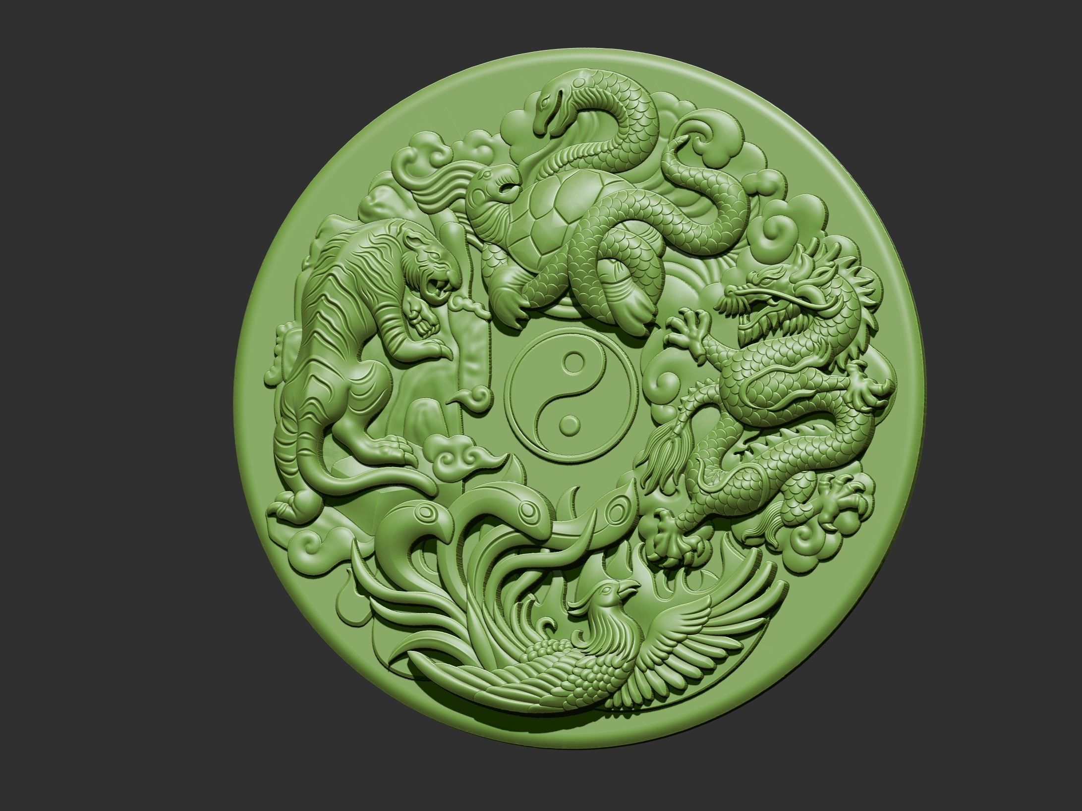Ancient Four Beasts 3D model 3D printable | CGTrader