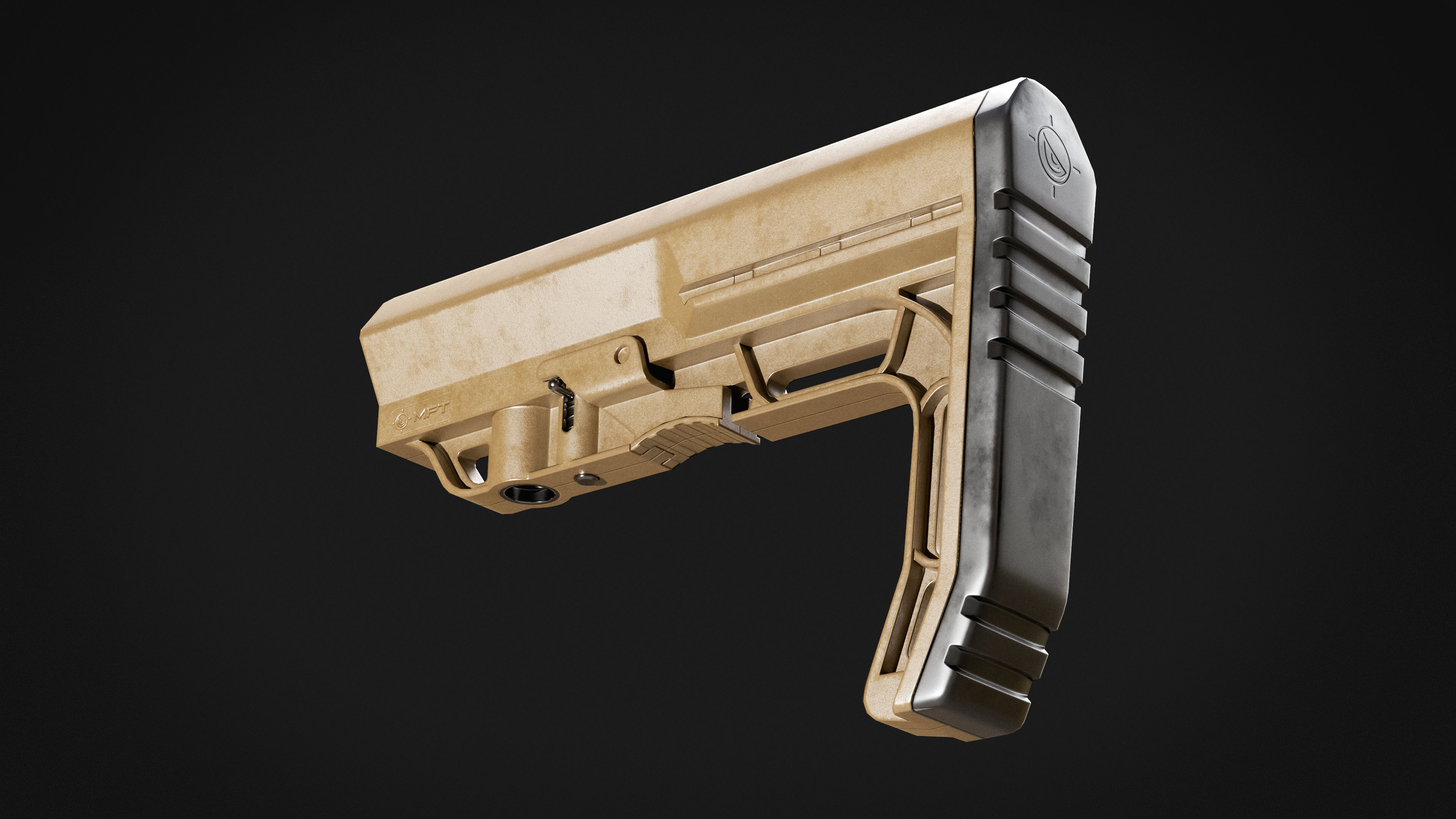 MFT - Battlelink Minimalist Stock 3D model | CGTrader