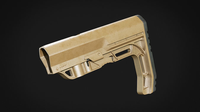 MFT - Battlelink Minimalist Stock 3D model | CGTrader