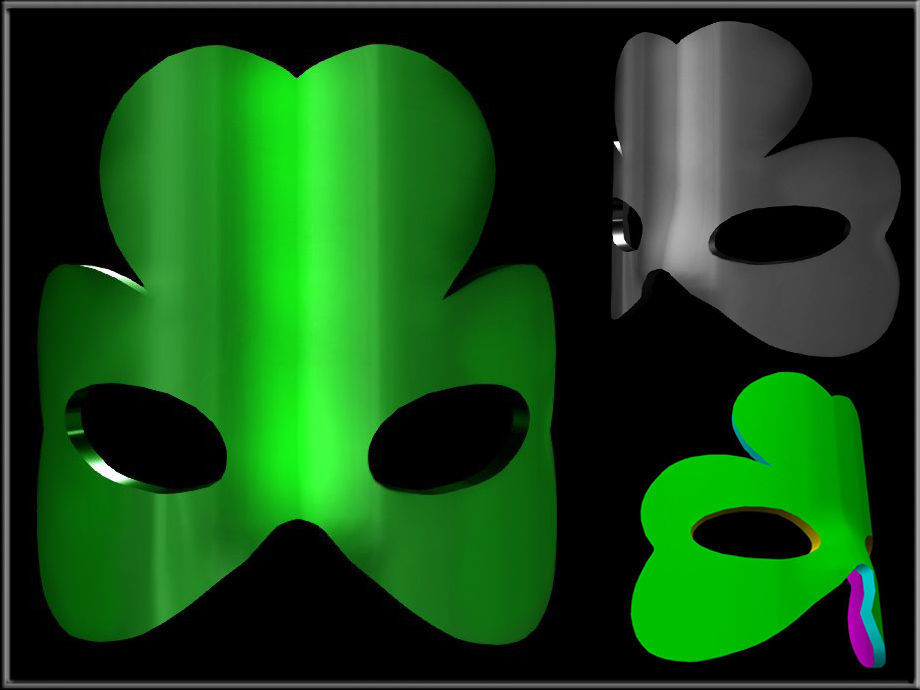 3D model Shamrock mask VR / AR / low-poly | CGTrader