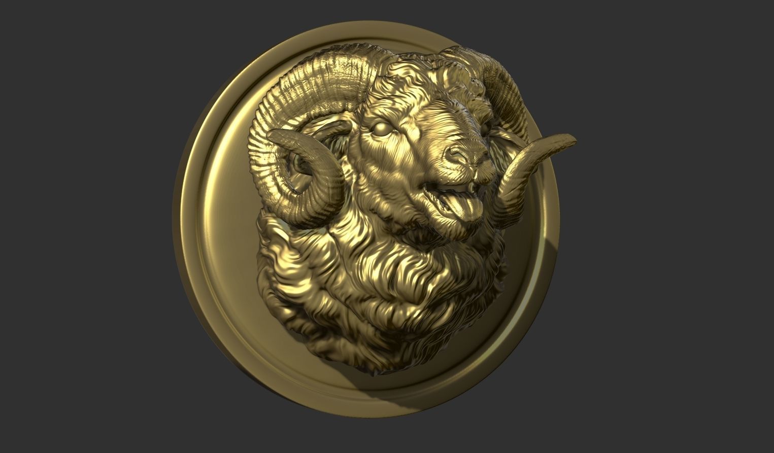 Bleating ram head 3D model 3D printable | CGTrader