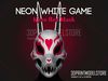 Neon White Game Cosplay Mask - Neon Red Mask - Halloween Costume 3D ...
