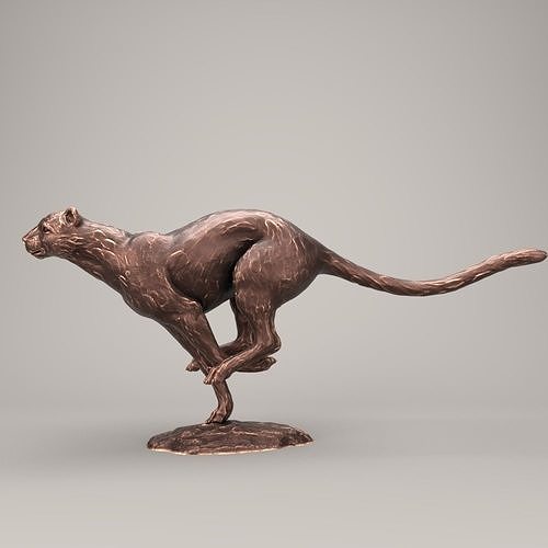 Cheetah 3D model 3D printable | CGTrader