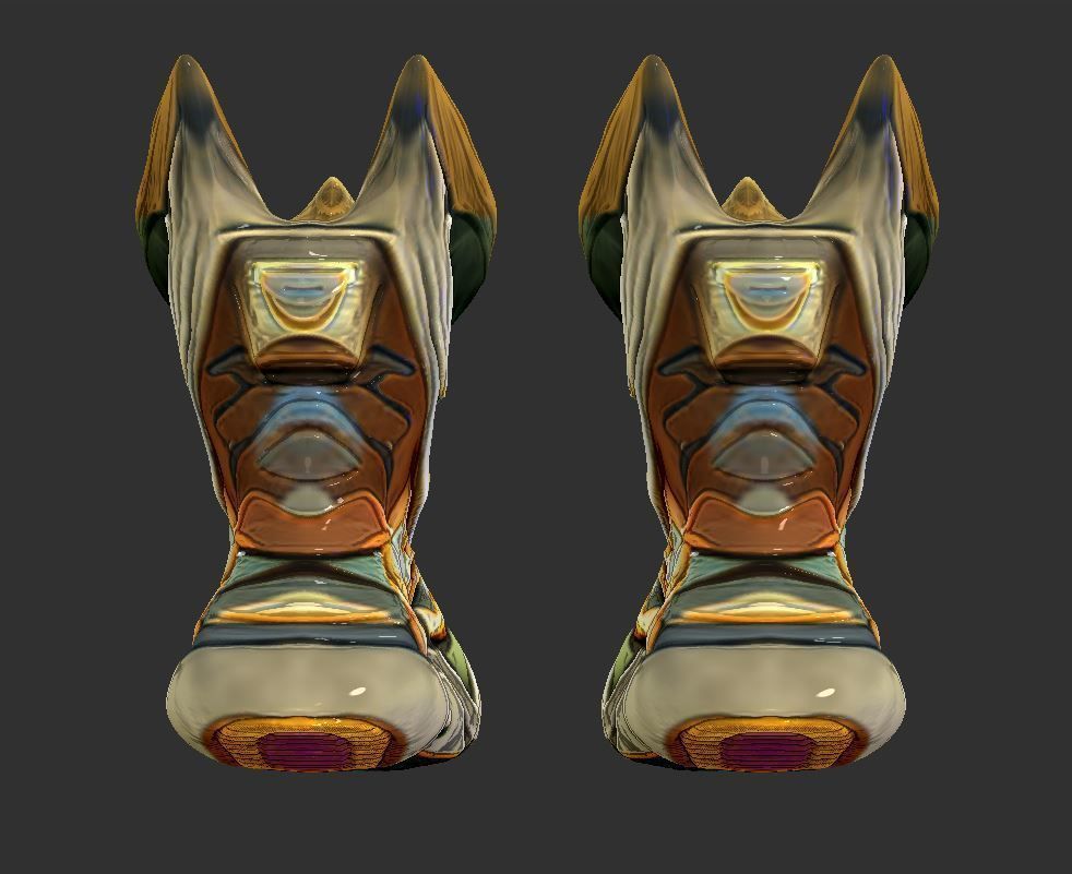 3D model Cosmic boots VR / AR / low-poly | CGTrader