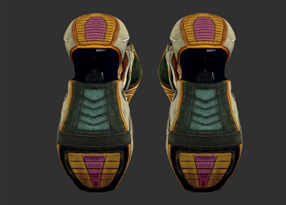 3D model Cosmic boots VR / AR / low-poly | CGTrader