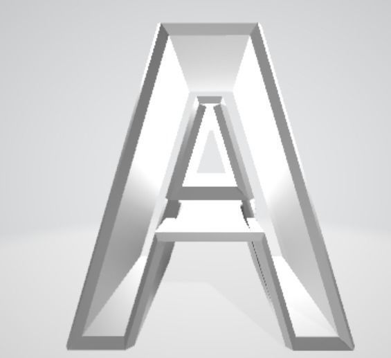 alphabet cookie cutter A free 3D model | CGTrader
