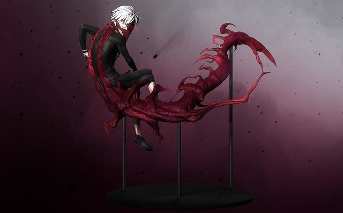 Tokyo Ghoul Centipede Kaneki Statue 3D model 3D printable | CGTrader