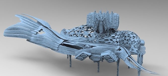 Hybrid base design Exterior Ship 3D model | CGTrader