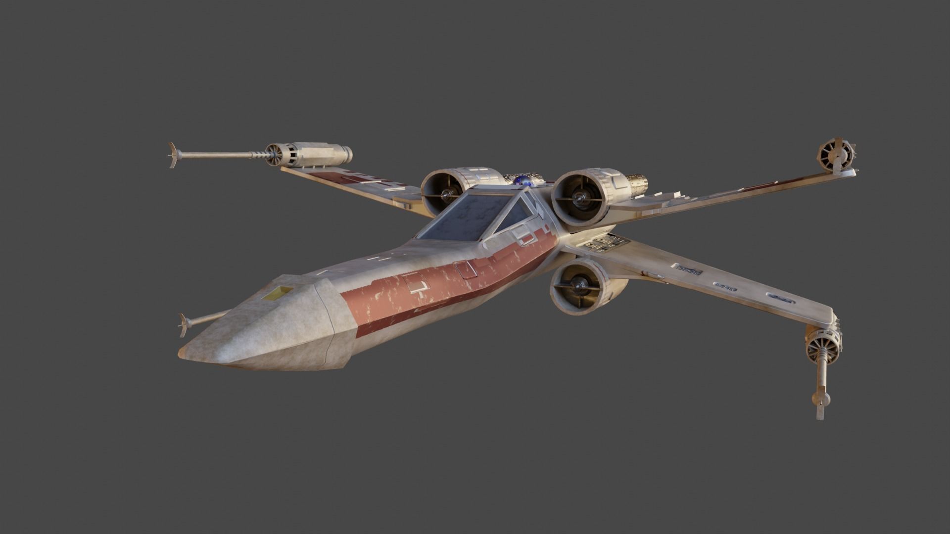 3D model x-wing low poly model Star Wars VR / AR / low-poly | CGTrader