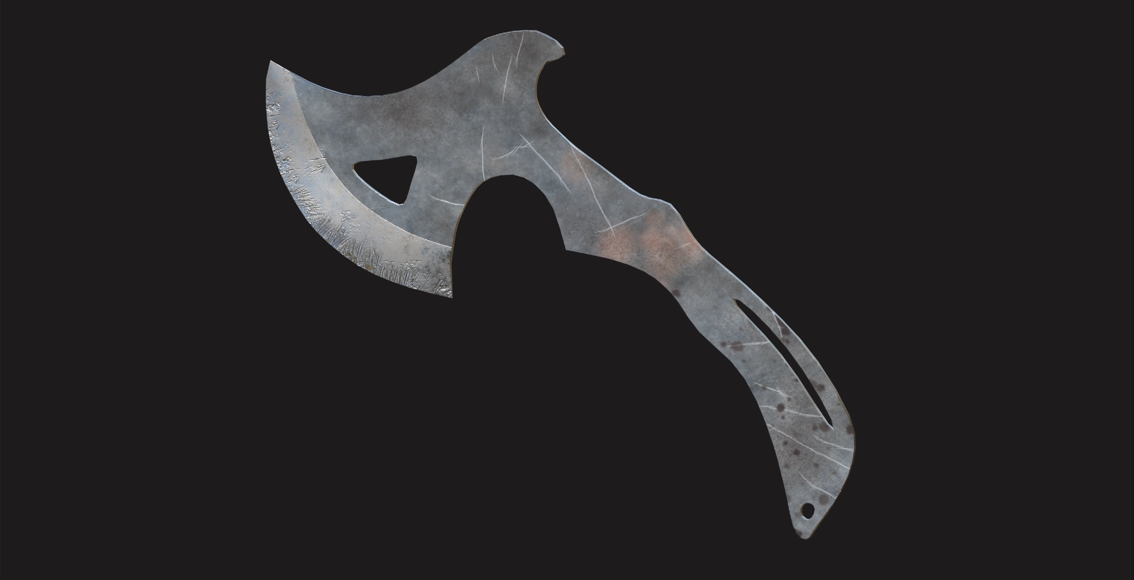 Tactical Throwing Axe free VR / AR / low-poly 3D model | CGTrader