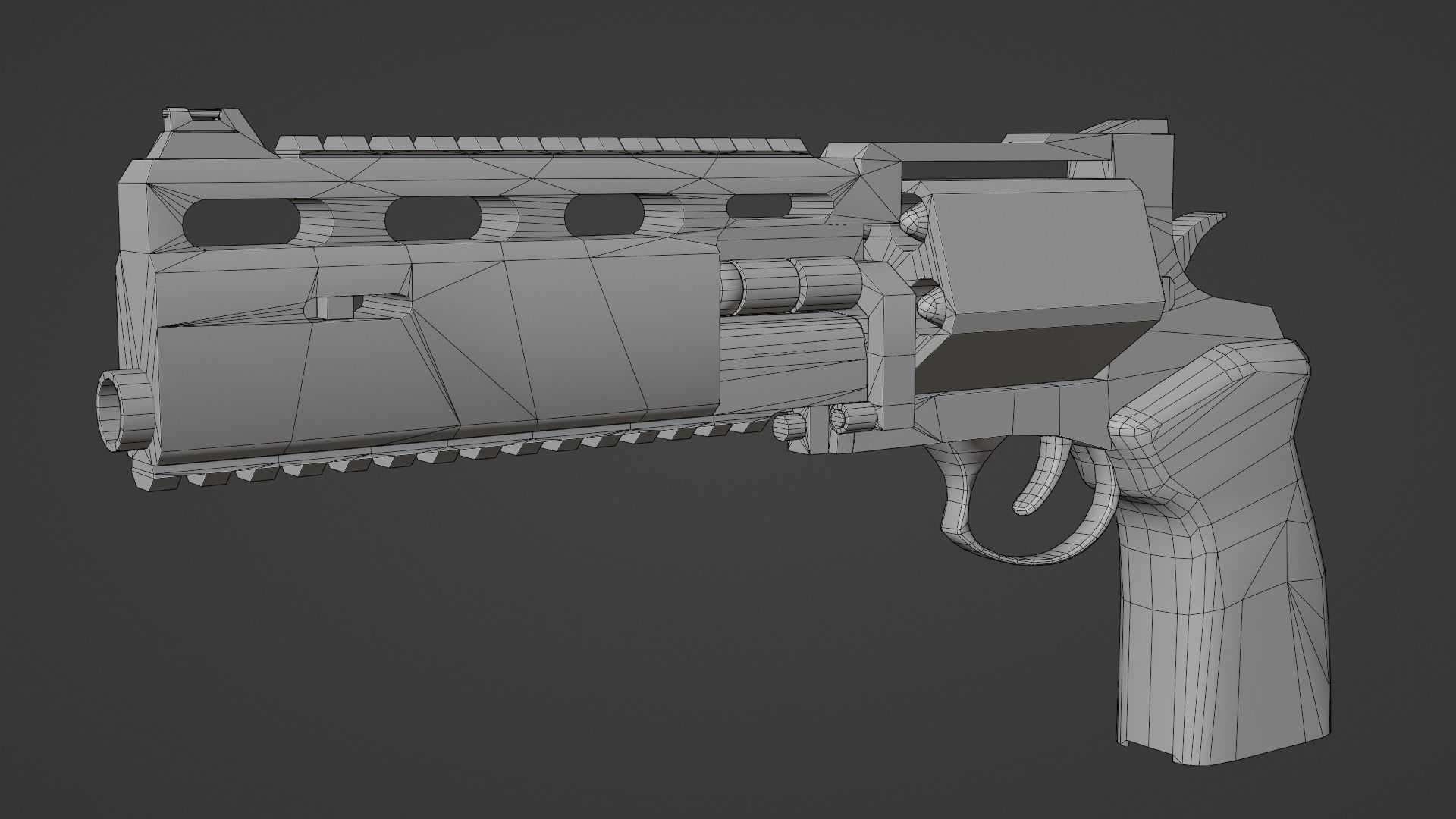 3D model revolver Rsh-12 VR / AR / low-poly | CGTrader