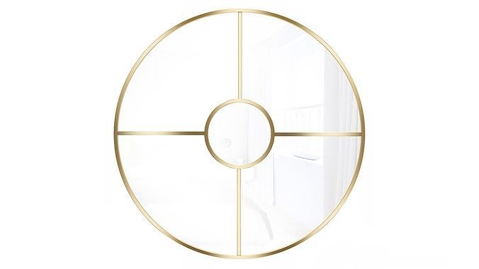 Mirror in a metal frame GZ-M1031 3D model | CGTrader