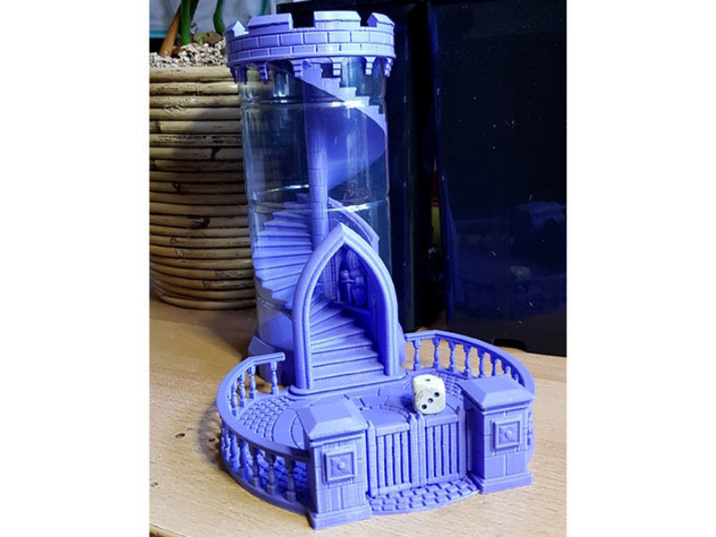 Dice Tower Stl file 3d print model 3D model 3D printable | CGTrader