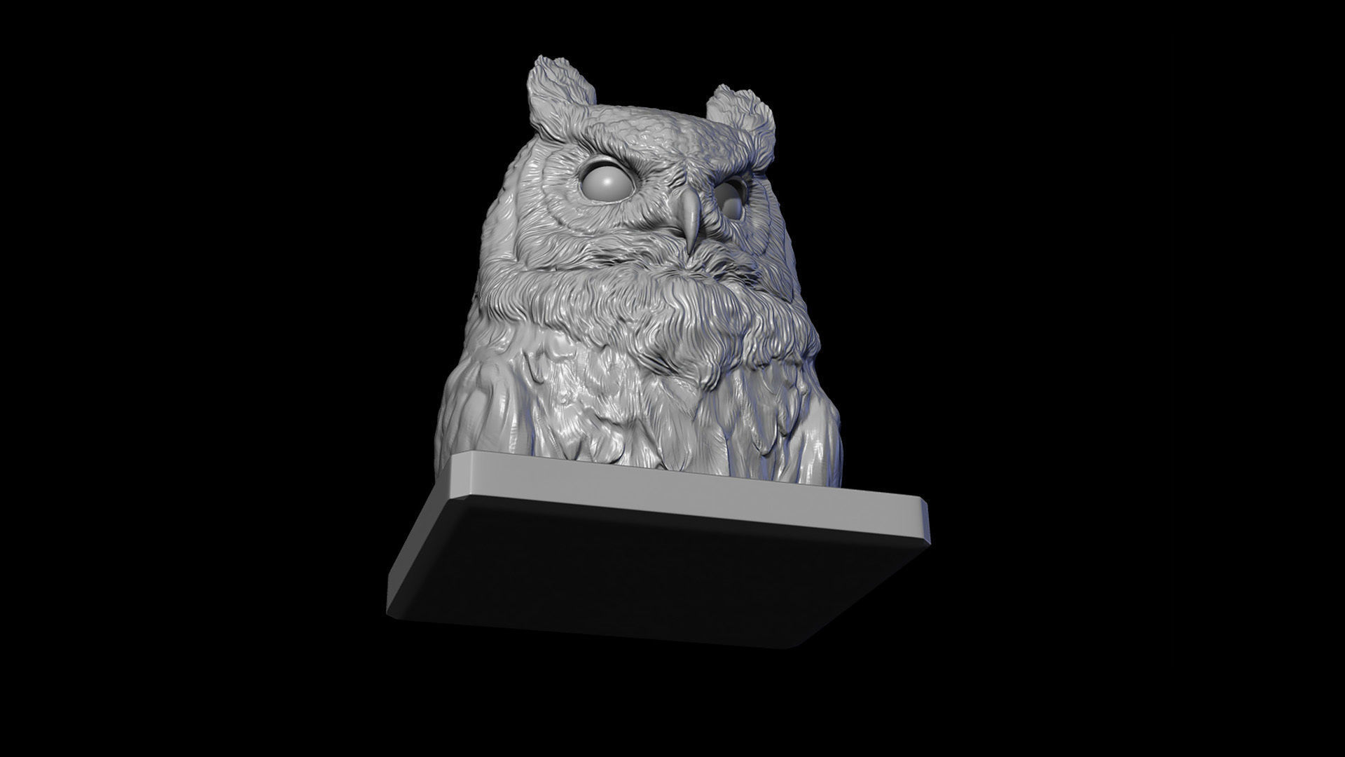 Owl head 3D model 3D printable | CGTrader