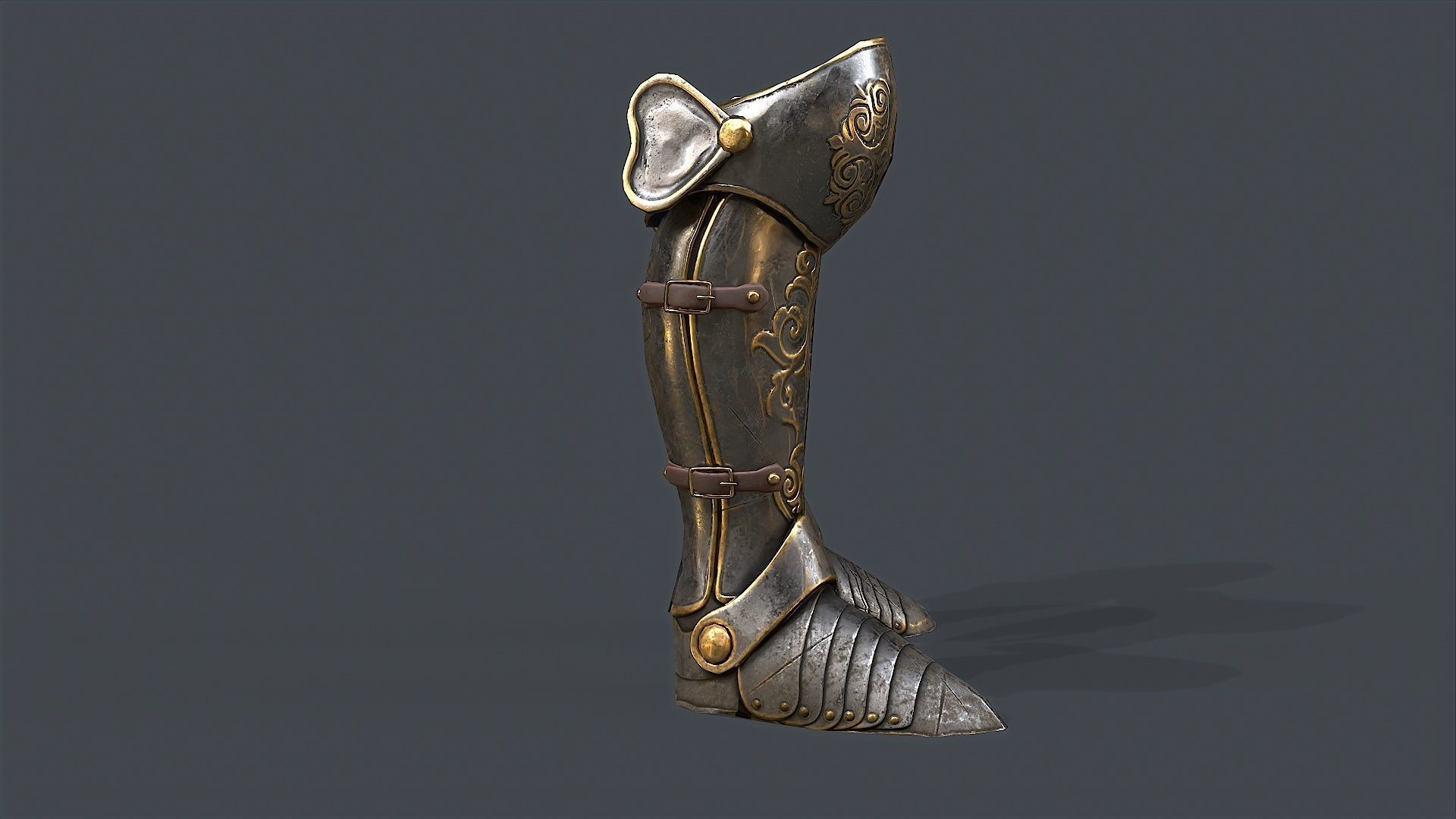 3D model Armor Boot VR / AR / low-poly | CGTrader