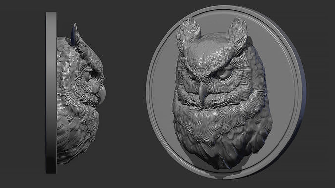 Owl head night 3D model 3D printable | CGTrader