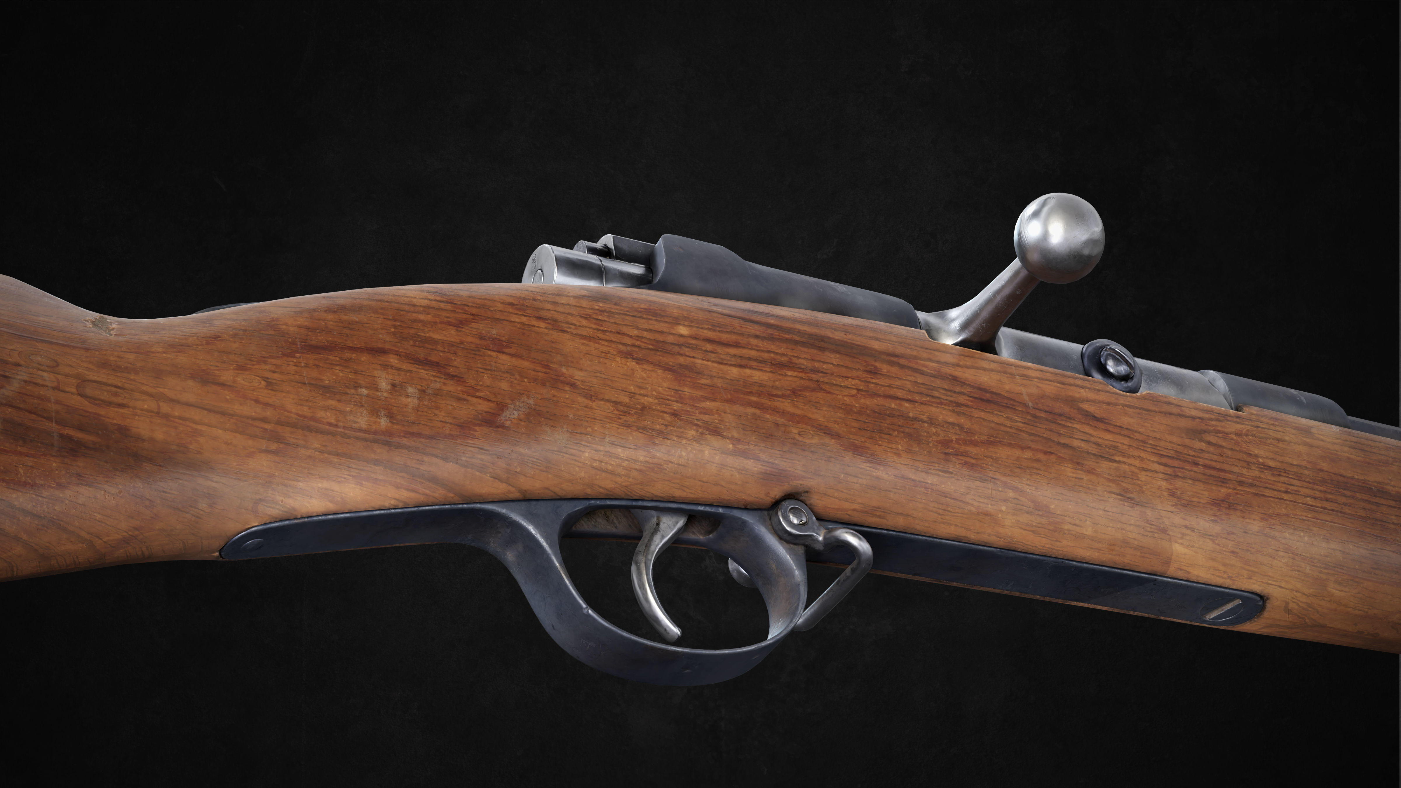 3D model Rifle German Mauser Gewehr 71 VR / AR / low-poly | CGTrader