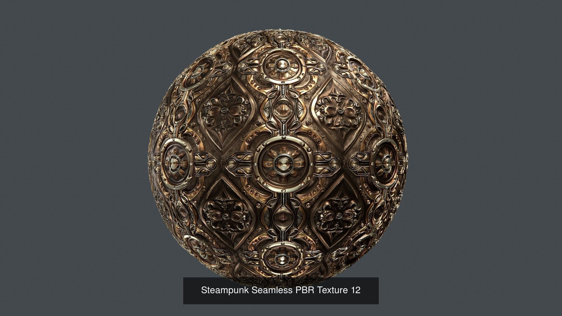 15 Steampunk Seamless PBR Textures 3D Model Collection | CGTrader