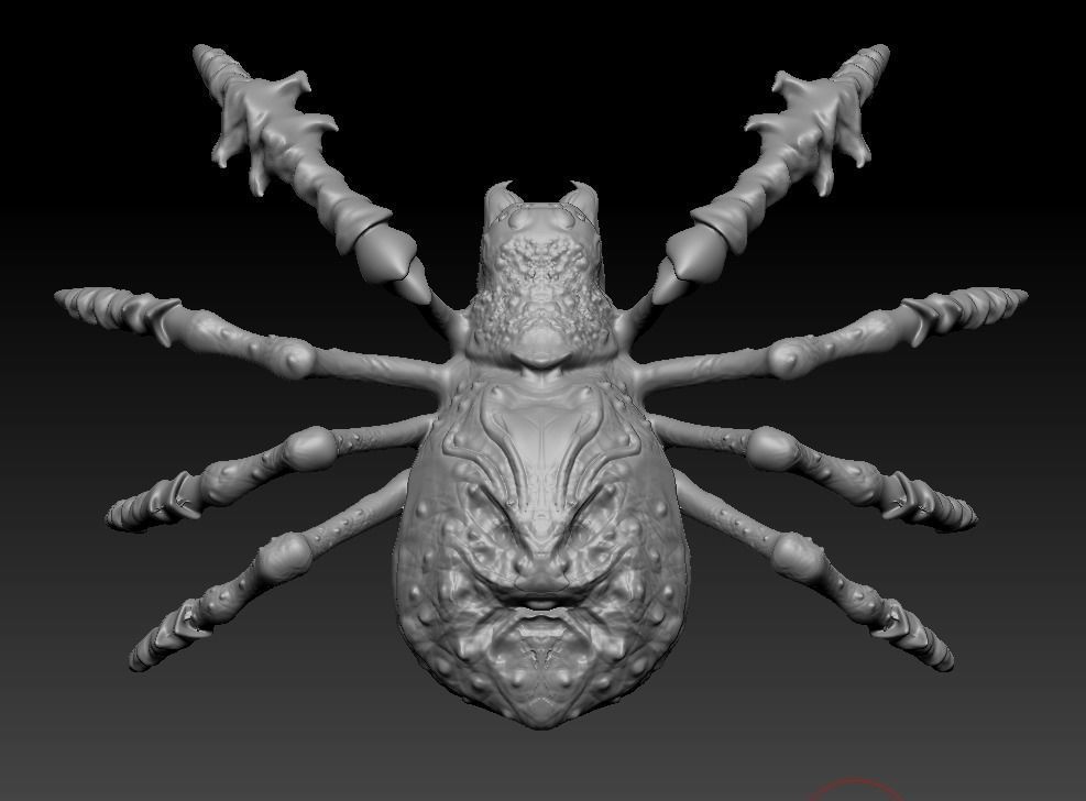 Free High Poly Giant Spider - The Demon Face - Ngchipv free 3D model ...