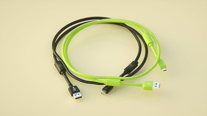 USB data cable Android data cable 3D model | CGTrader