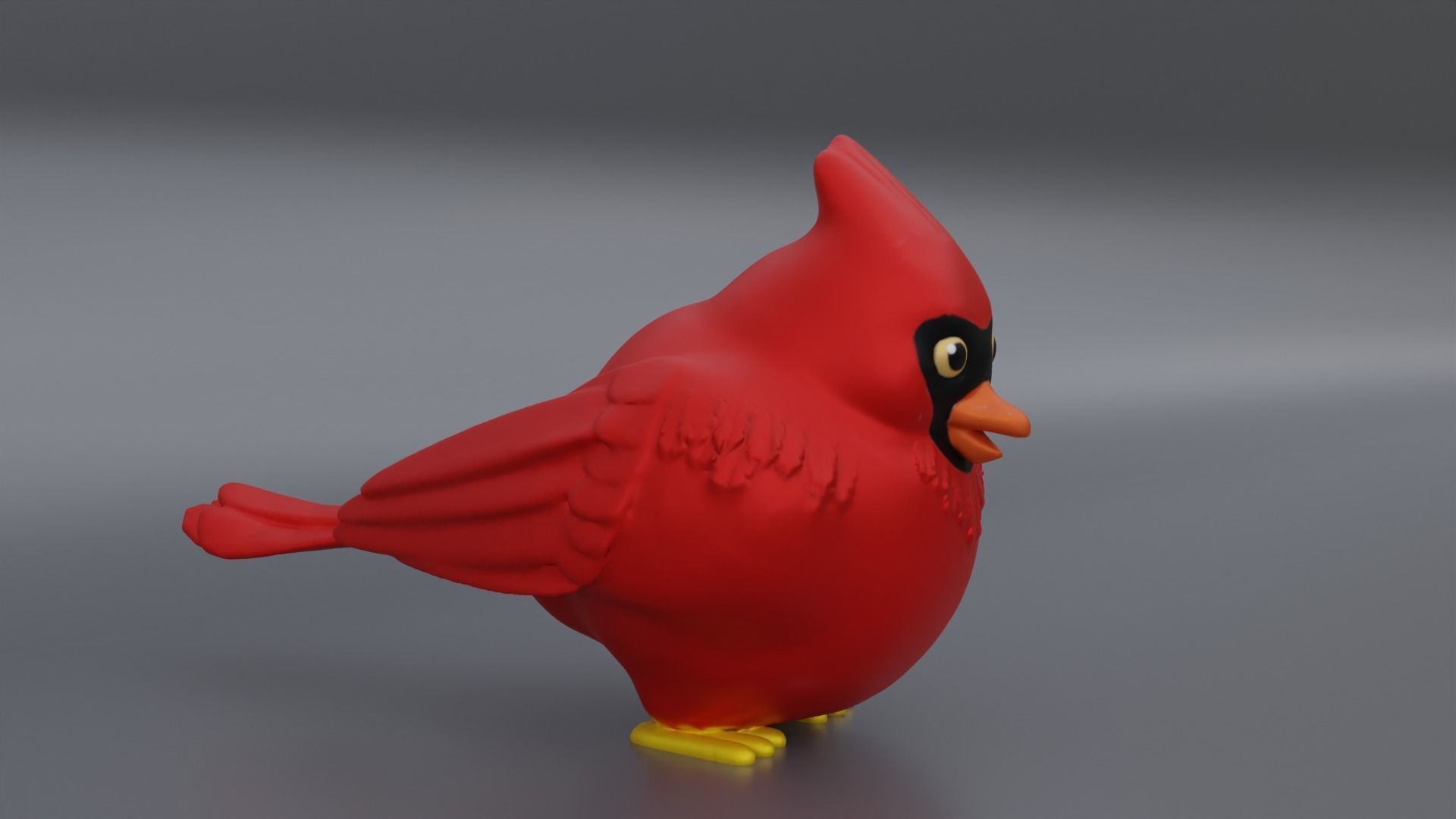 Cute cardinal free 3D model 3D printable | CGTrader