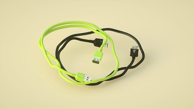 USB data cable Android data cable 3D model | CGTrader