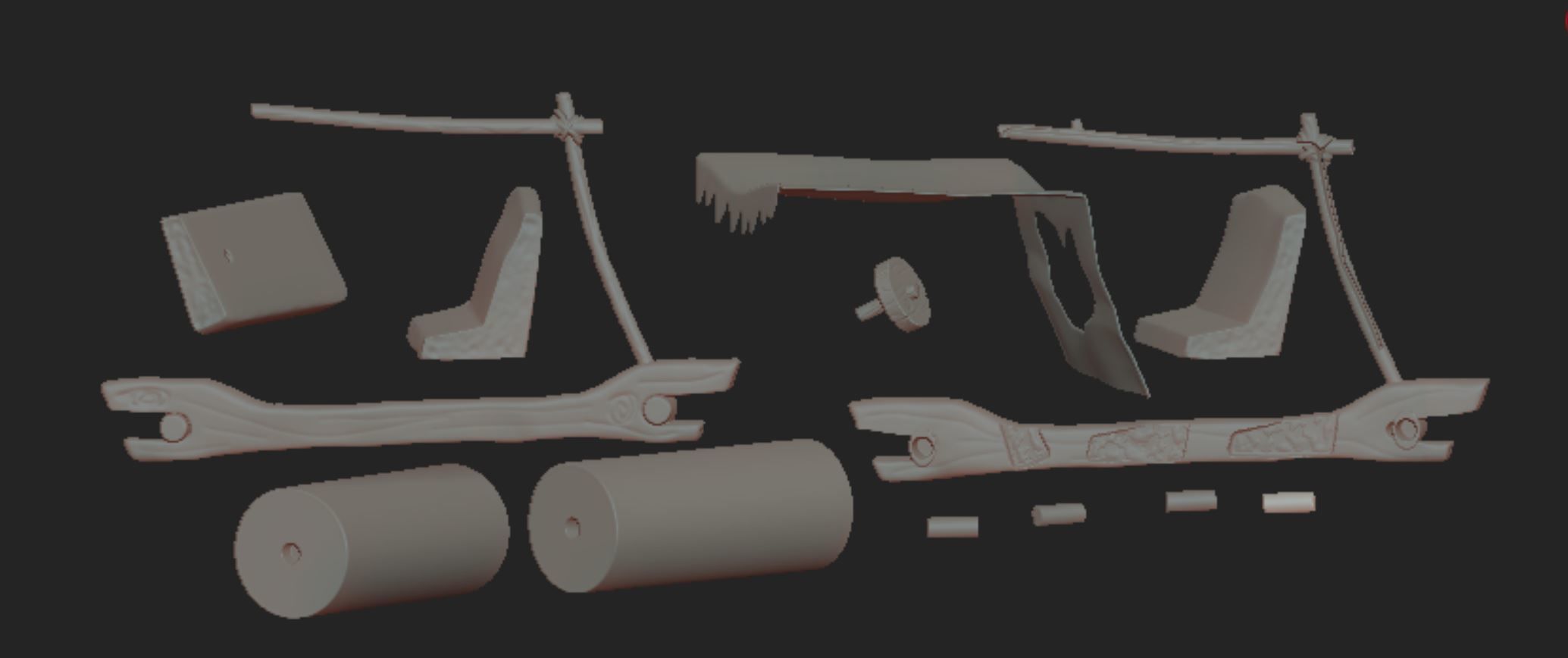 flintstones car 3D model 3D printable | CGTrader