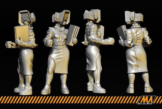 Corporate droids 3D model 3D printable | CGTrader