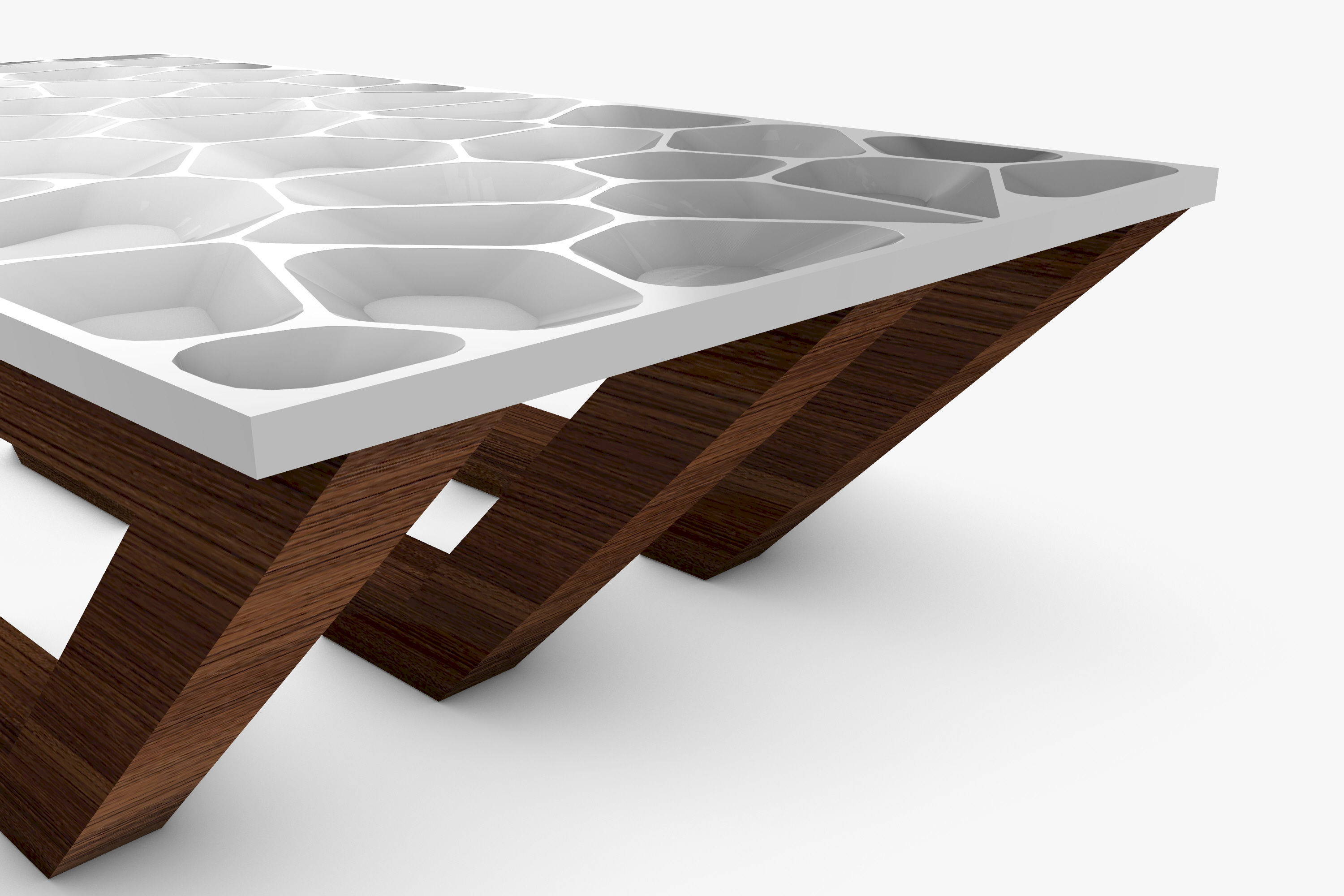 Voronoi Modern Table 3D model | CGTrader