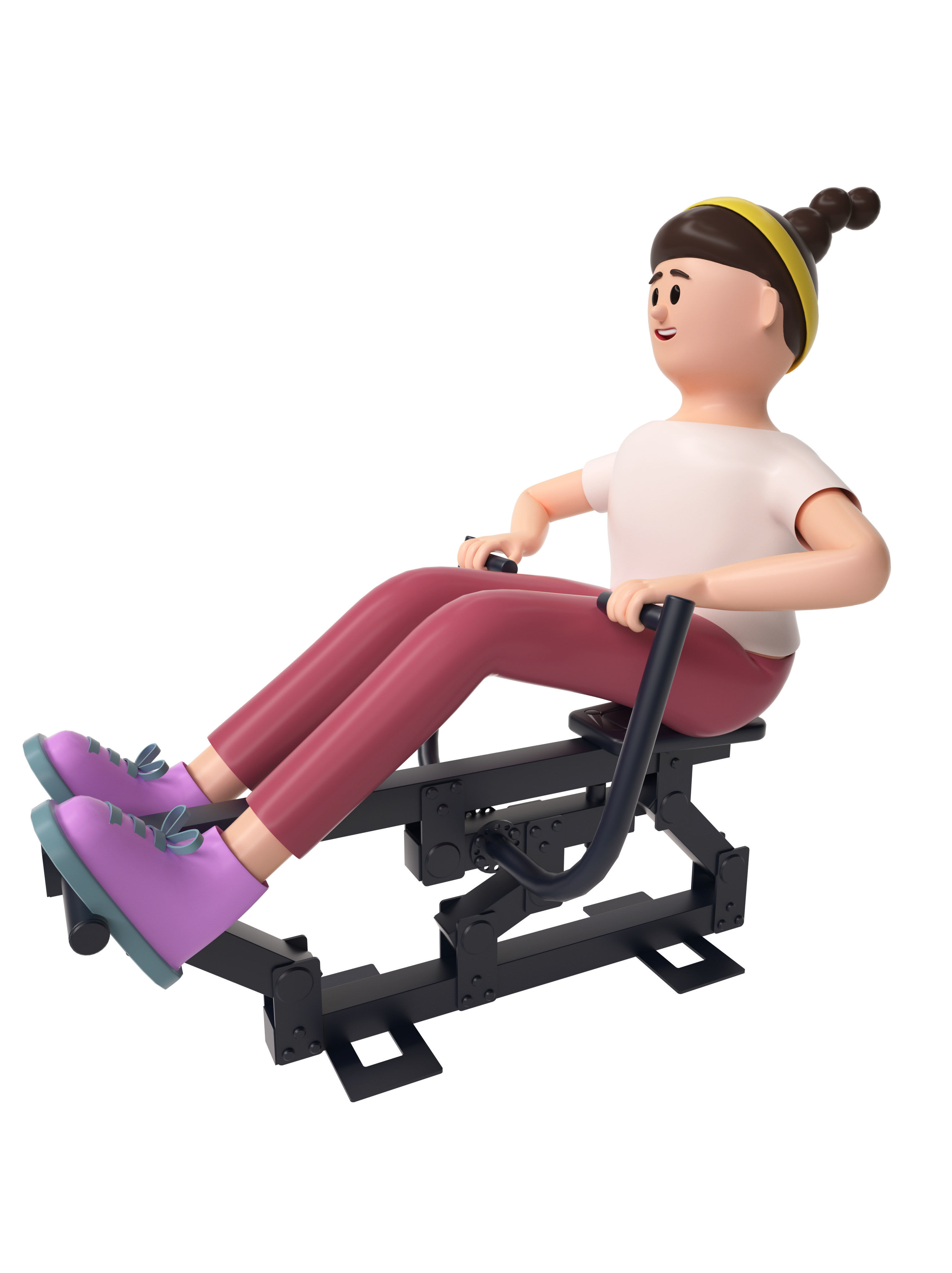 C4D model - sports and fitness figures 3D model | CGTrader