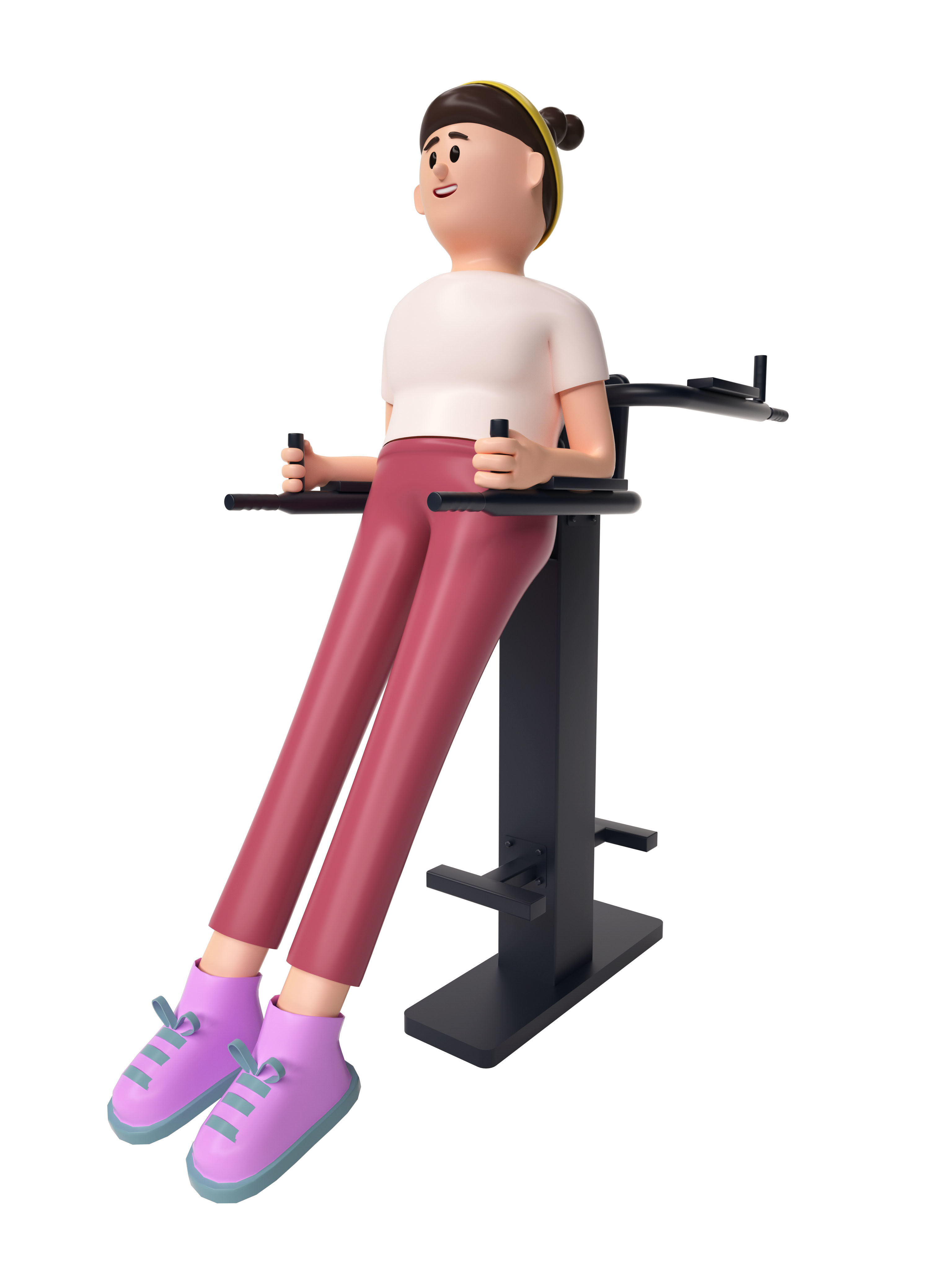 C4D model - sports and fitness figures 3D model | CGTrader