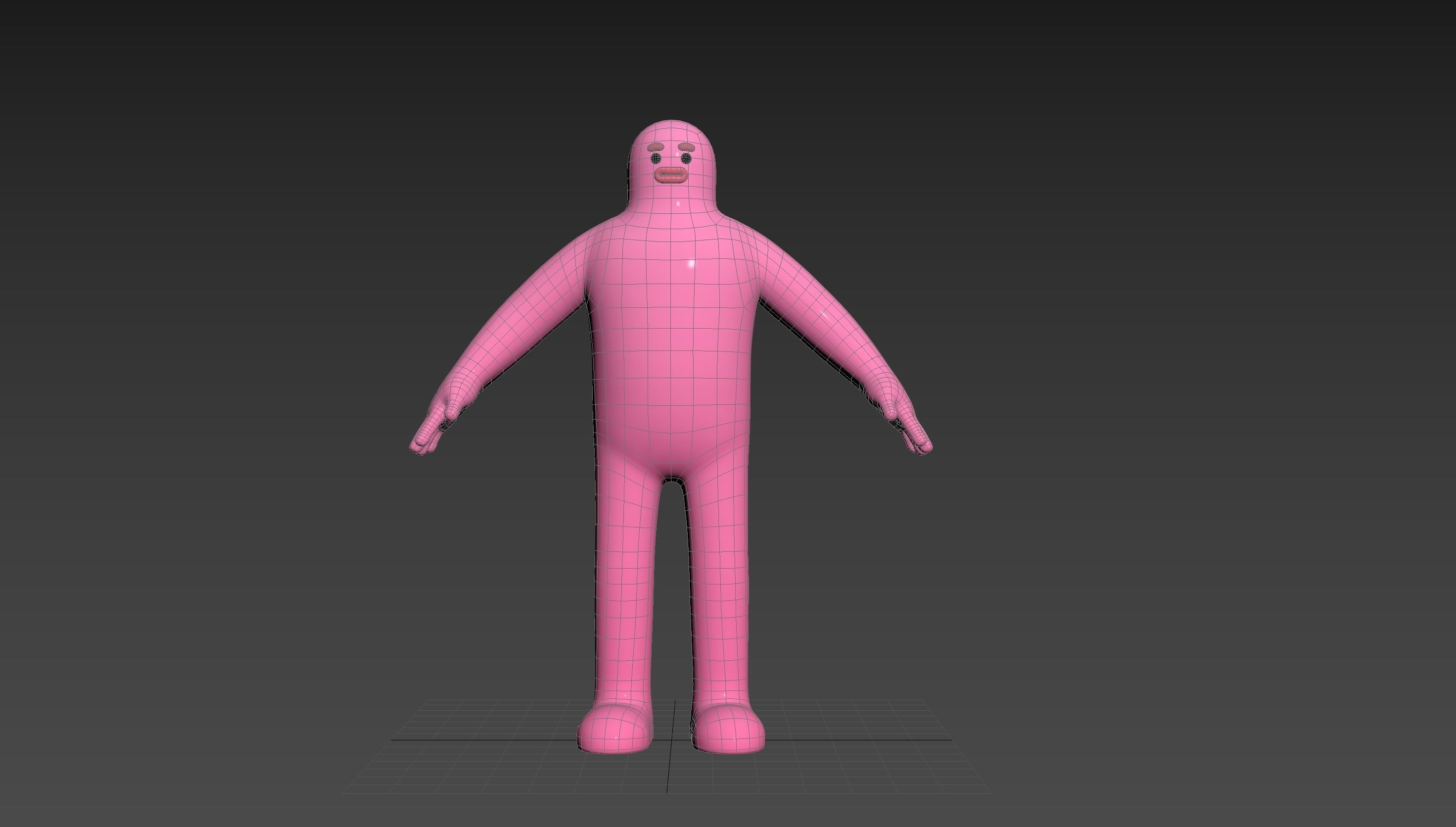 Character218 Pink Man 3D model | CGTrader