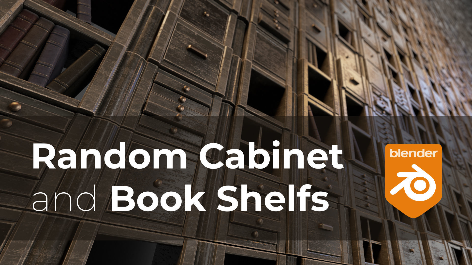 Random Cabinet and Book Shelfs Generator 3D model | CGTrader