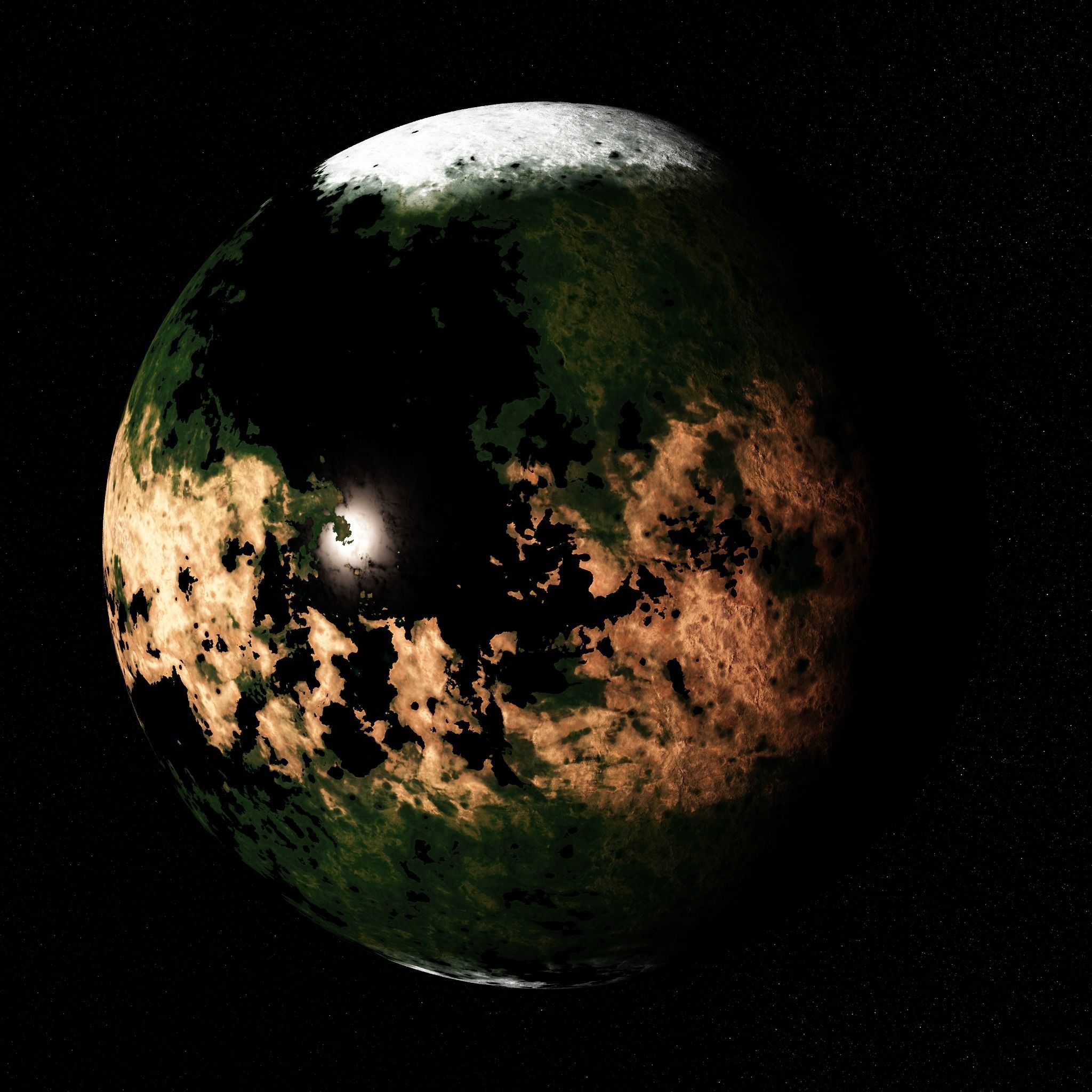 Procedural Habitable Planet Generator For Octane And C4d 3d Model Cgtrader 