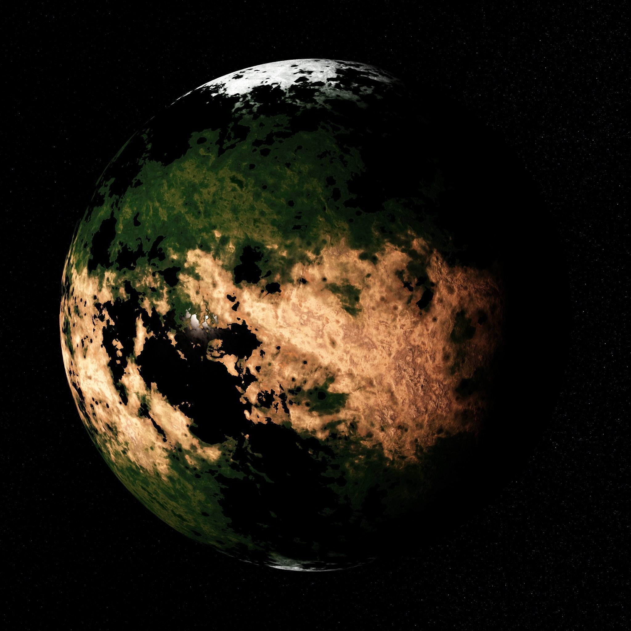 Procedural Habitable Planet Generator for Octane and C4D 3D model ...